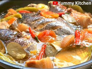Paksiw na Tilapia - A colorful spicy Milkfish stewed dish - Yummy Kitchen
