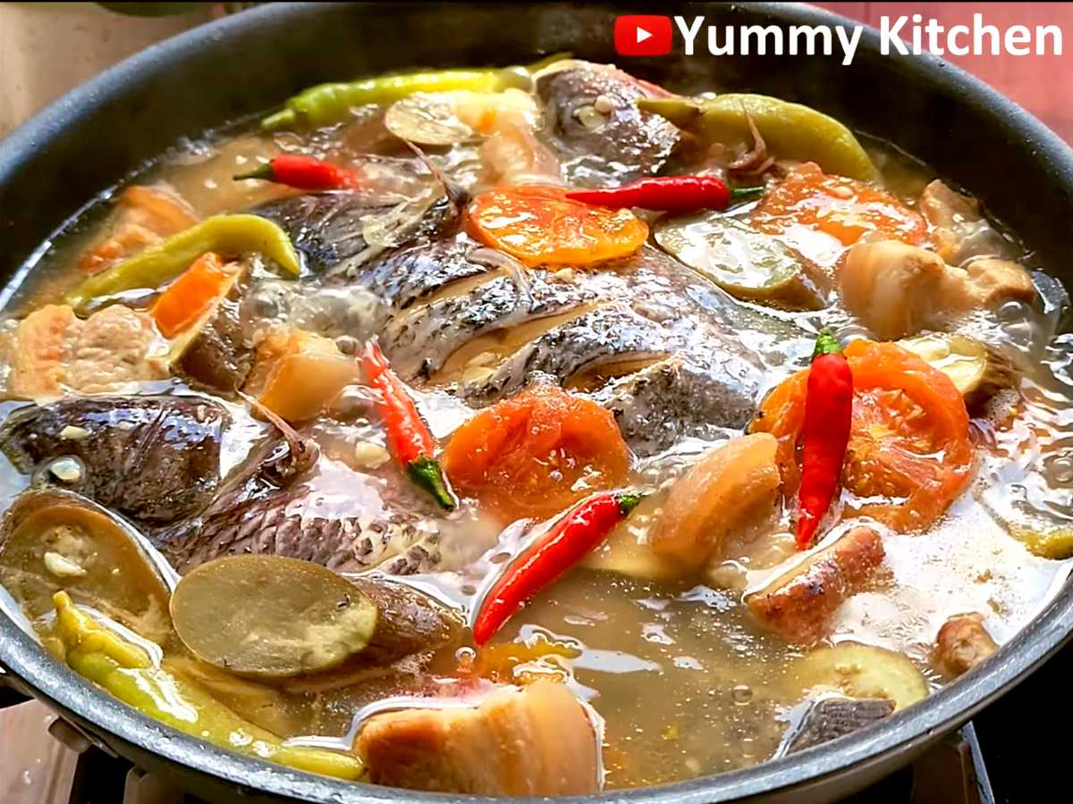 Sinabawang Isda with Tilapia - A Spicy Classic Filipino Fish Dish - Yummy Kitchen