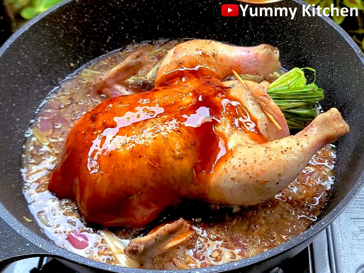 Coke Chicken Recipe - Braised Chicken using Coke - Yummy Kitchen