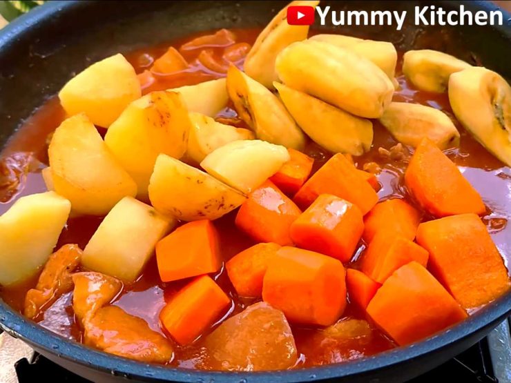 Pork Pochero - A Sweet Richly Savory Filipino Tomato Pork Stew - Yummy ...