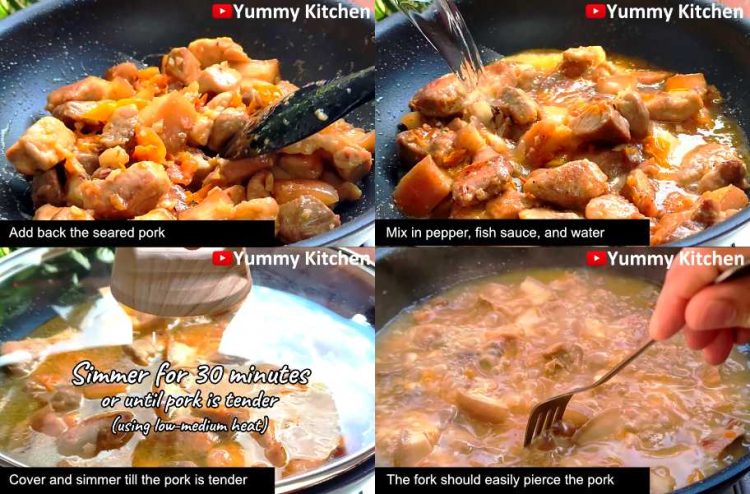 Pork Pochero - A Sweet Richly Savory Filipino Tomato Pork Stew - Yummy ...