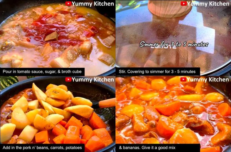 Pork Pochero - A Sweet Richly Savory Filipino Tomato Pork Stew - Yummy ...