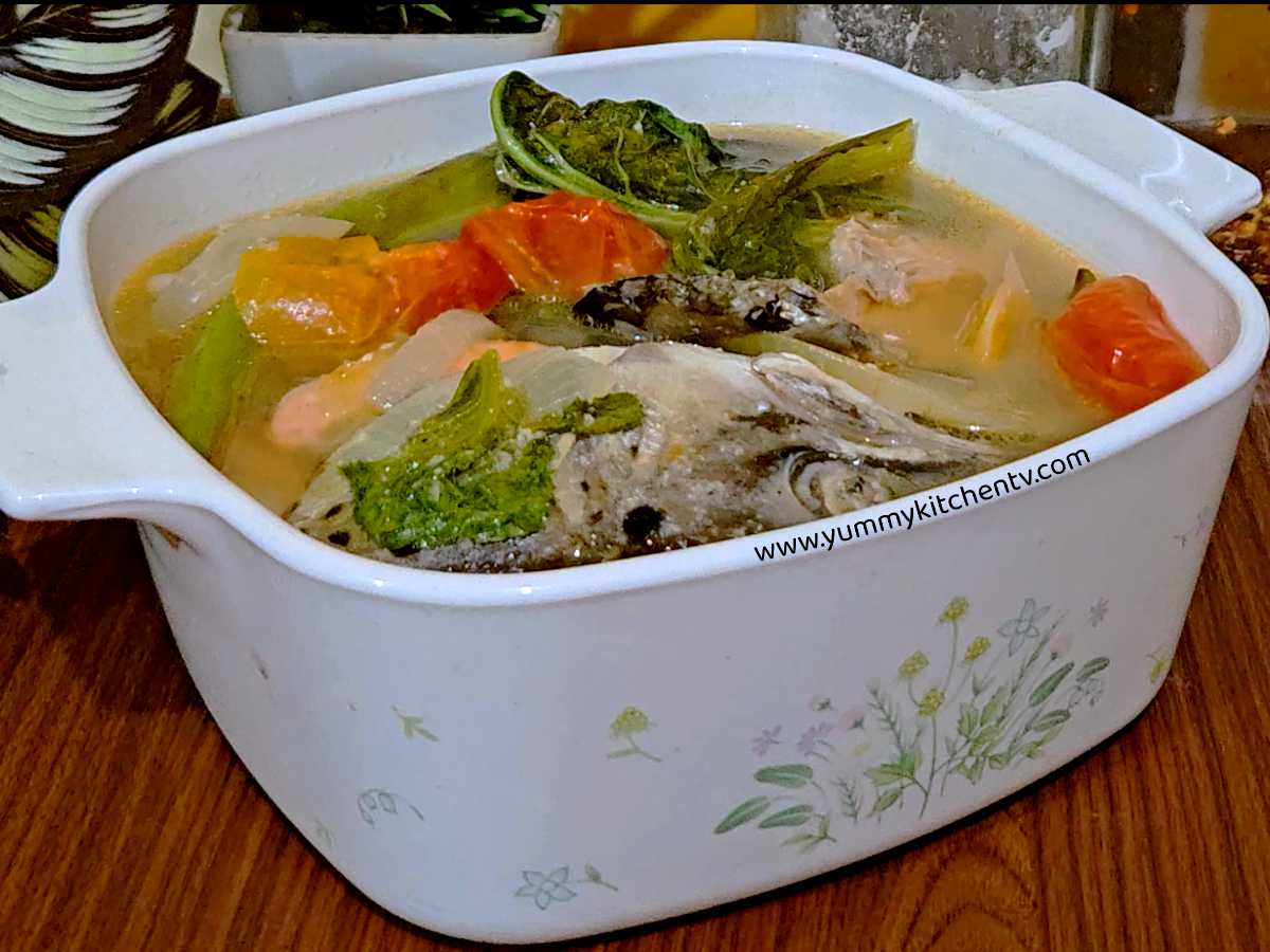 Sinigang na Salmon sa Miso - A Tangy Filipino-Japanese Soup - Yummy Kitchen