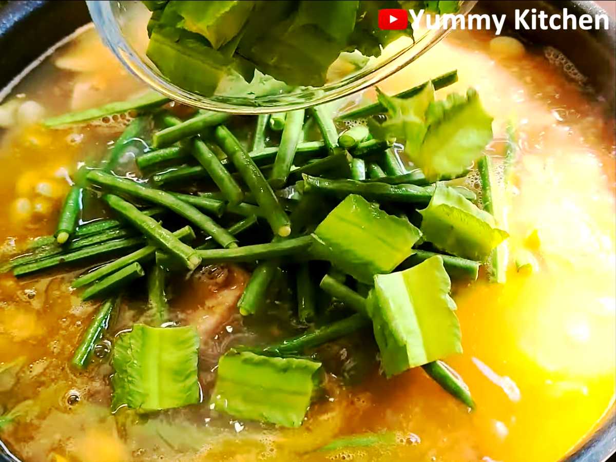 Bulanglang na Paayap - A Protein Filled Vegetable Stew - Yummy Kitchen