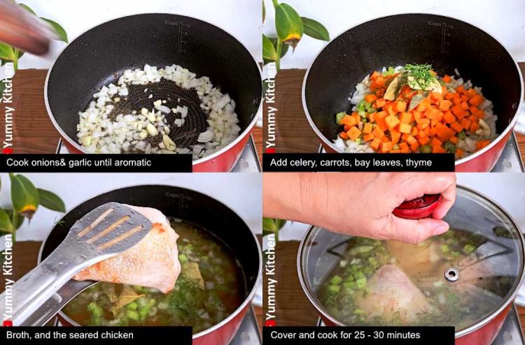 Chicken Soup - Hearty, Comforting, and Delicious! ( in just 4 steps ...