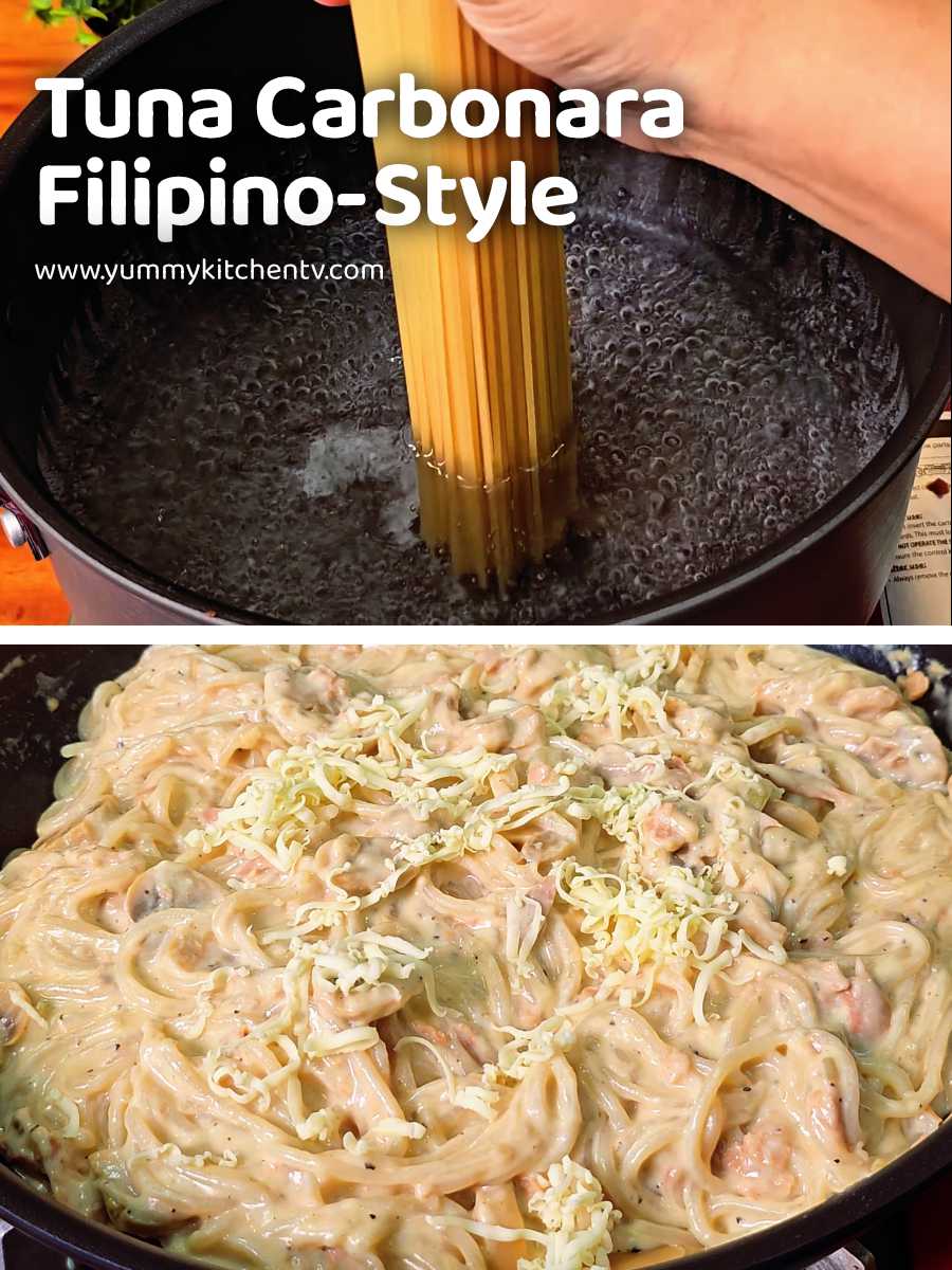 Tuna Carbonara Filipino-Style - Easy and Affordable - Yummy Kitchen
