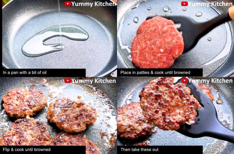 Burger Steak Recipe with Mushroom sauce ( Beefy and Creamy ) - Yummy ...