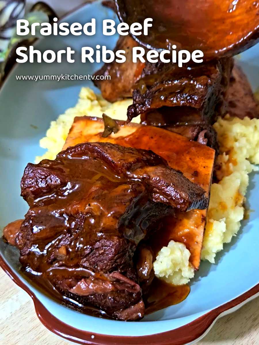 Braised Beef Short Ribs - Tender, Flavorful and Comforting - Yummy Kitchen