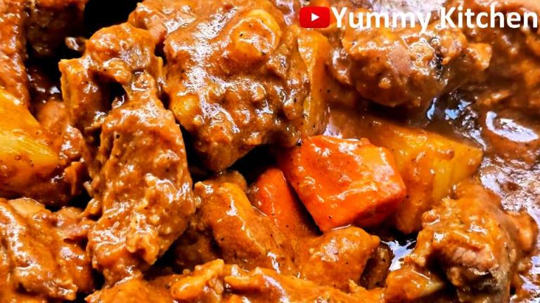 Pork Caldereta - A hearty Filipino pork stew - Yummy Kitchen