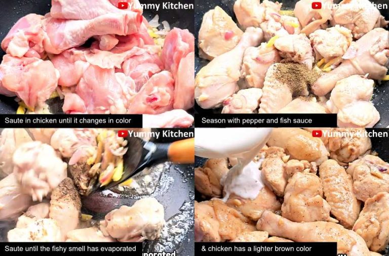 Ginataang Manok at Kalabasa Recipe - Creamy Chicken & Squash - Yummy ...