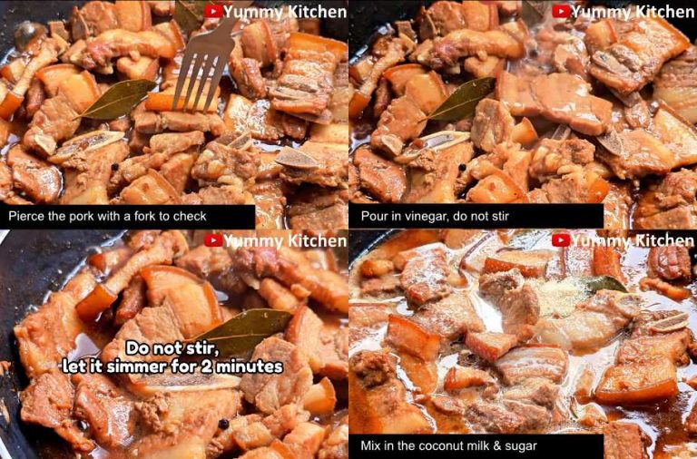 Pork Adobo sa Gata - A Filipino Classic with a creamy twist - Yummy Kitchen