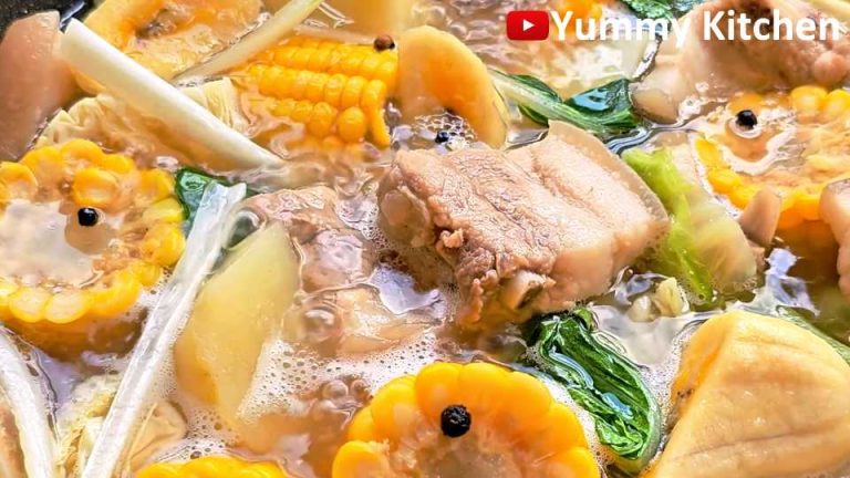 Pork Nilaga Recipe - A hearty Filipino Broiled Pork Soup - Yummy Kitchen