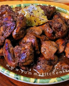 Adobong Atay at Balunbalunan ! Chicken Liver and Gizzard Adobo - Yummy ...