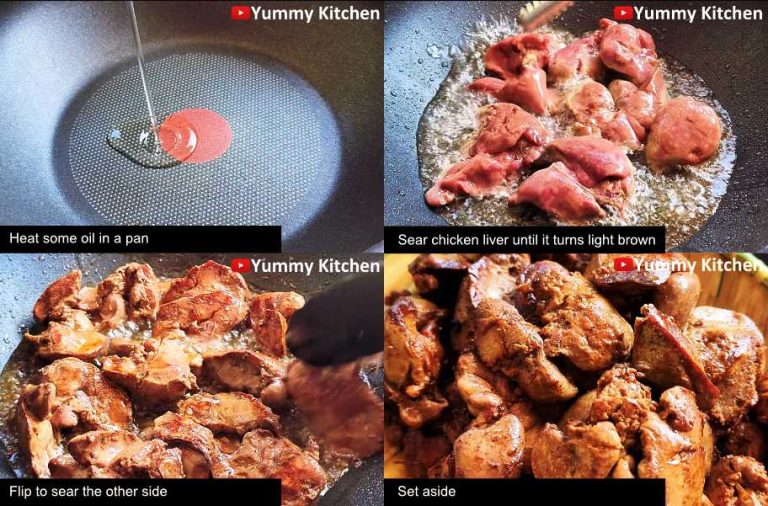 Sinarsahang Atay ng Manok Recipe - A Filipino Chicken Liver Dish Yummy ...