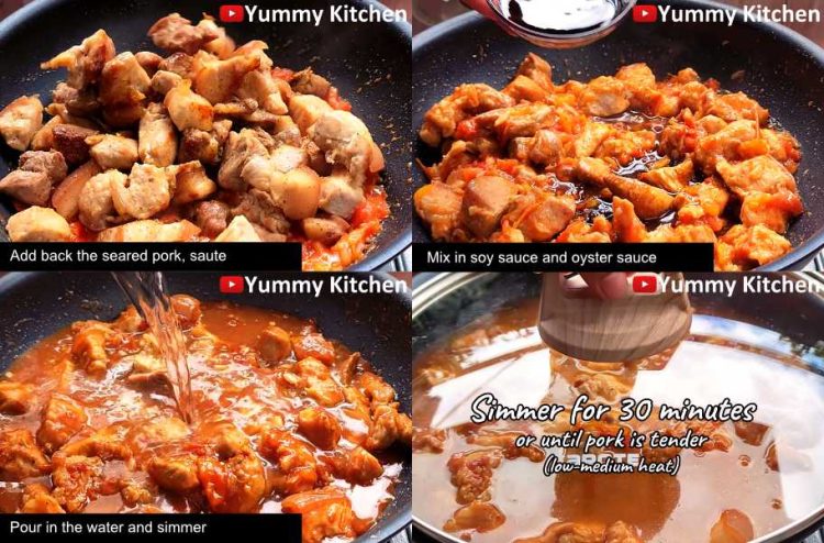 Pork Kinamatisan Recipe - A Comforting Filipino Favorite - Yummy Kitchen