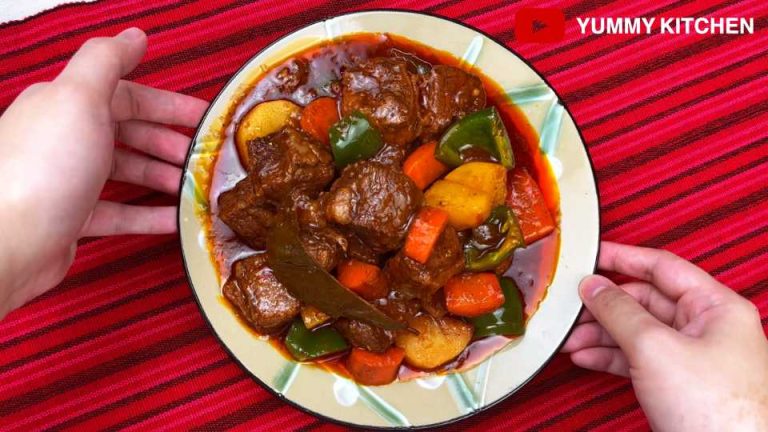 Beef Mechado Recipe (A very Meaty Comforting Filipino dish ) - Yummy ...