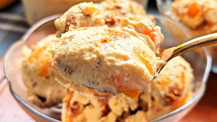 Mango Graham Ice Cream - A Creamy No-Bake with 4 ingredients - Yummy ...