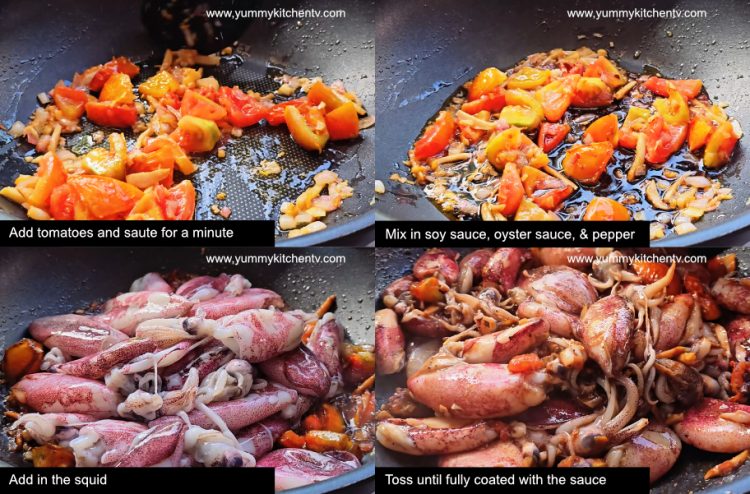 Adobong Pusit Recipe - An Easy Filipino Squid Adobo Recipe - Yummy Kitchen